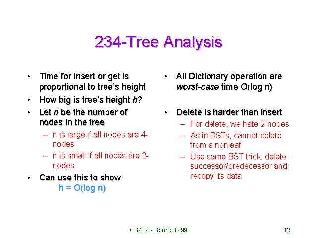 234-Tree Analysis